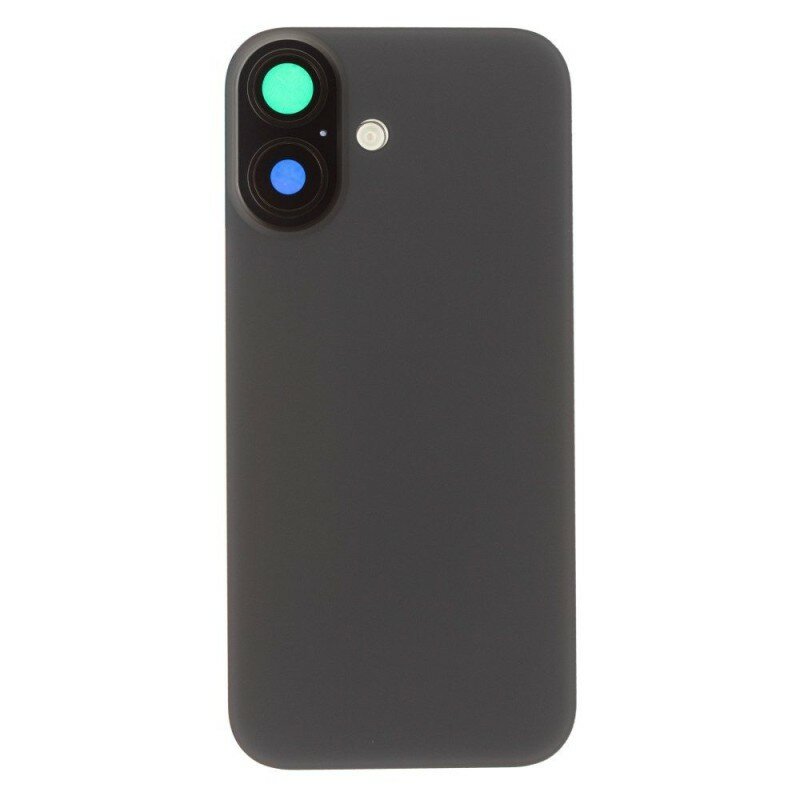 Задняя крышка для Apple iPhone 17 (SIM + eSIM) / iPhone 17 (eSIM) (черный) (в сборе со стеклом камеры и шлейфом) (Premium)