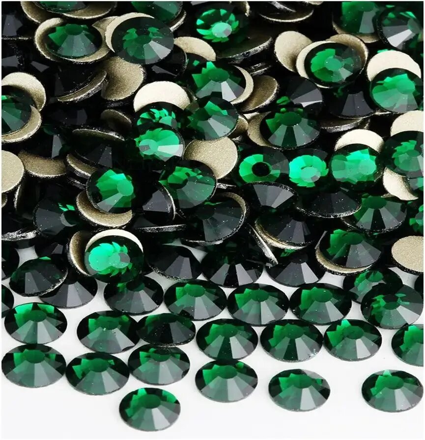 1440 штук Emerald SS20 стразы Gold Base Высококачественные холодные стразы для маникюра и украшения одежды без термического восстановления