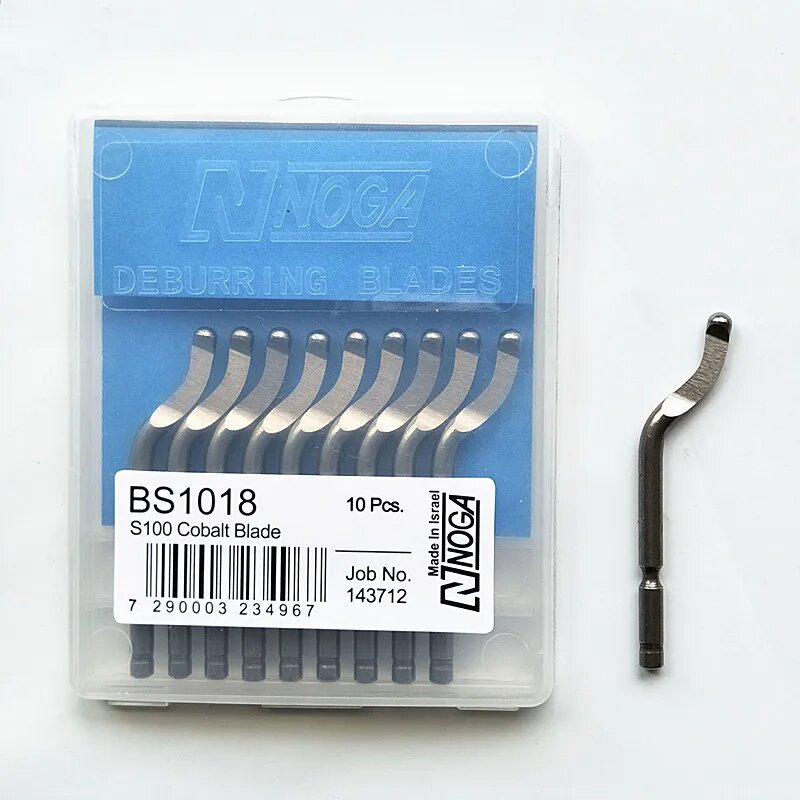 NOGA BS1018 Cobalt Deburring Blades, 10 шт.
