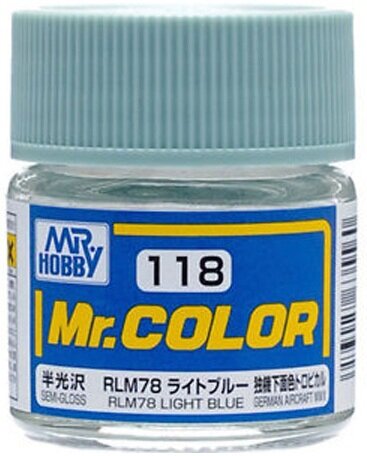 C118 краска художественная т. м. MR.HOBBY 10мл RLM78 LIGHT BLUE