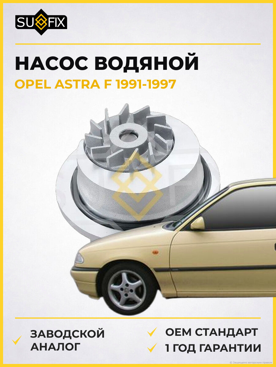 Насос водяной SUFIX FA1166 Опель Астра F OPEL ASTRA F 1991-1997