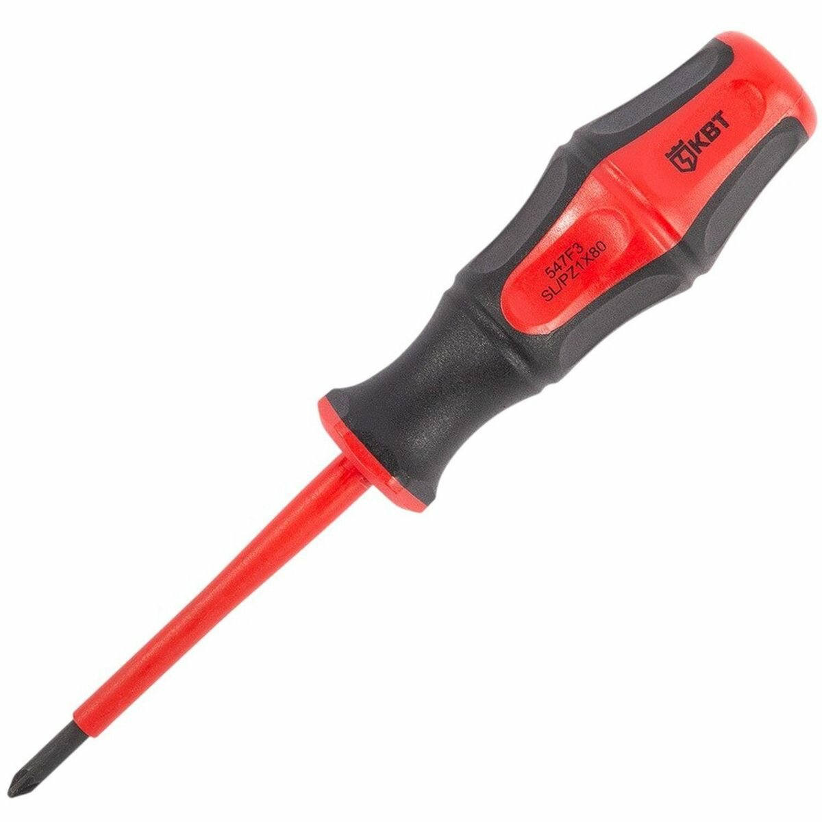 Отвертка диэлектрическая PZ/FL1x80 серия профи (КВТ) 79778 (2370672)