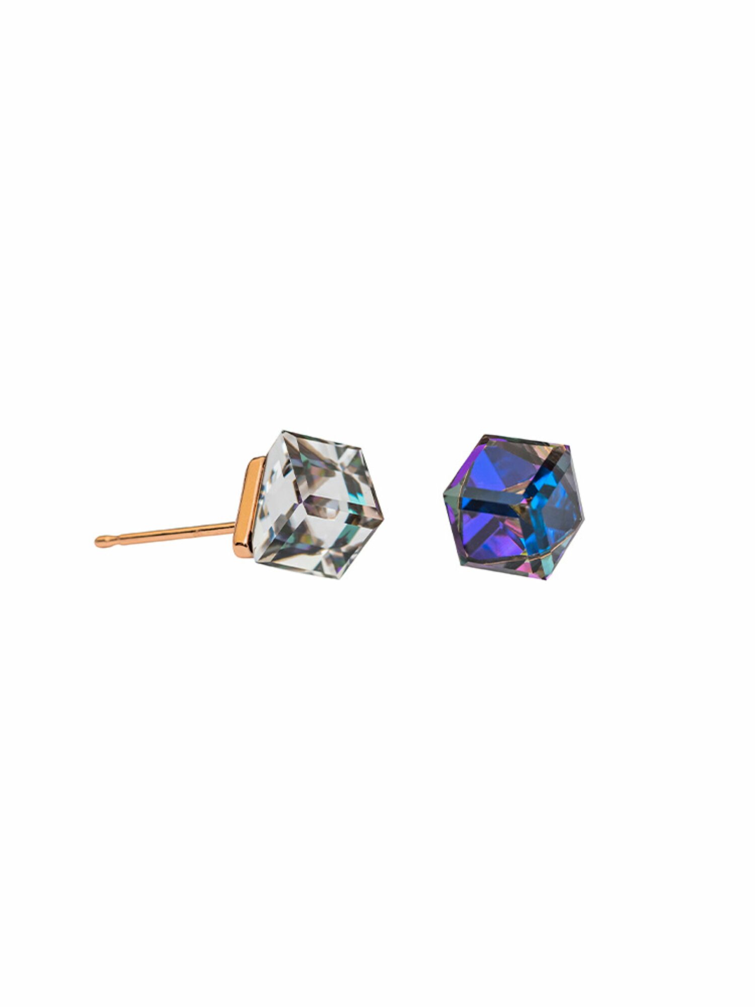 Серьги пусеты Fiore Luna, кристаллы Swarovski, хрусталь