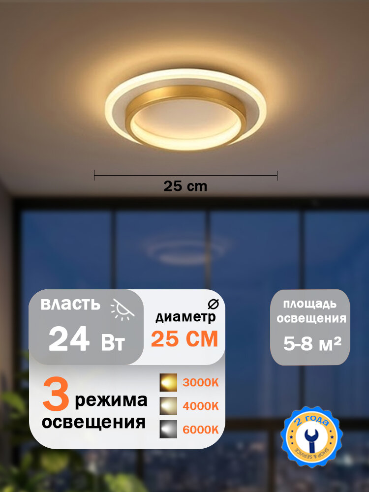 Потолочный светильник, 24.2 Вт