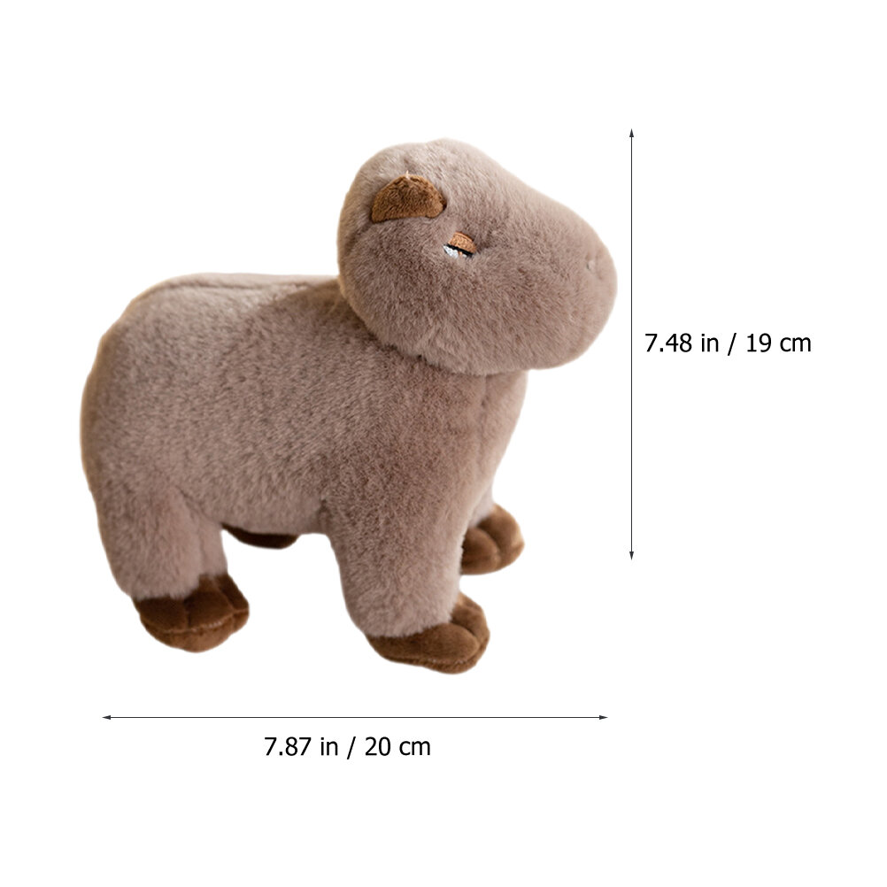Игрушка В Образе Капибары Мягкая Игрушка Декоративная 20x19 Cm