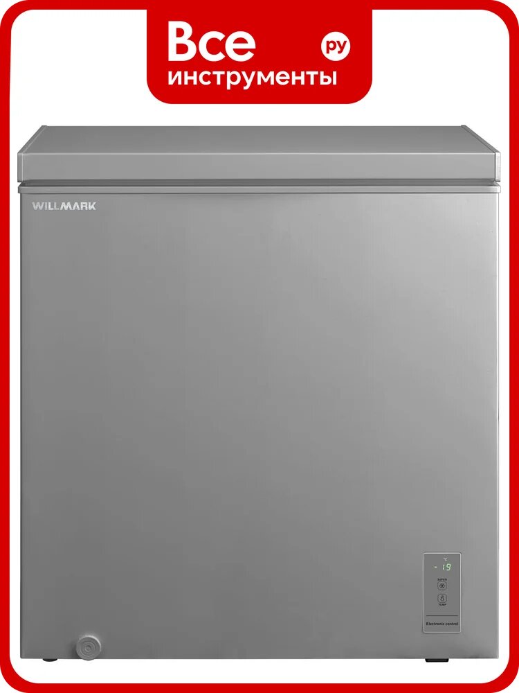 Морозильный ларь WILLMARK CF-270IDG (инверт. Компр.210л,+10/-30C, цифр. дисп,2корз, гар.10лет, серый) 1000700