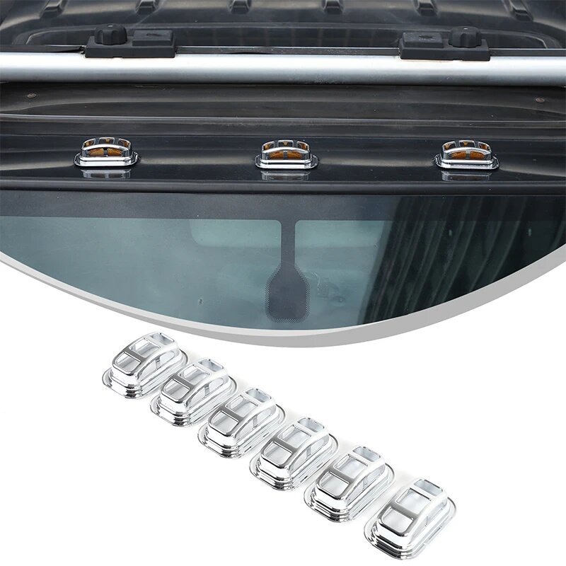 Ярко-серебристые накладки из АБС-пластика для Hummer H2 2003-2009: защитные рамки, накладки на 22