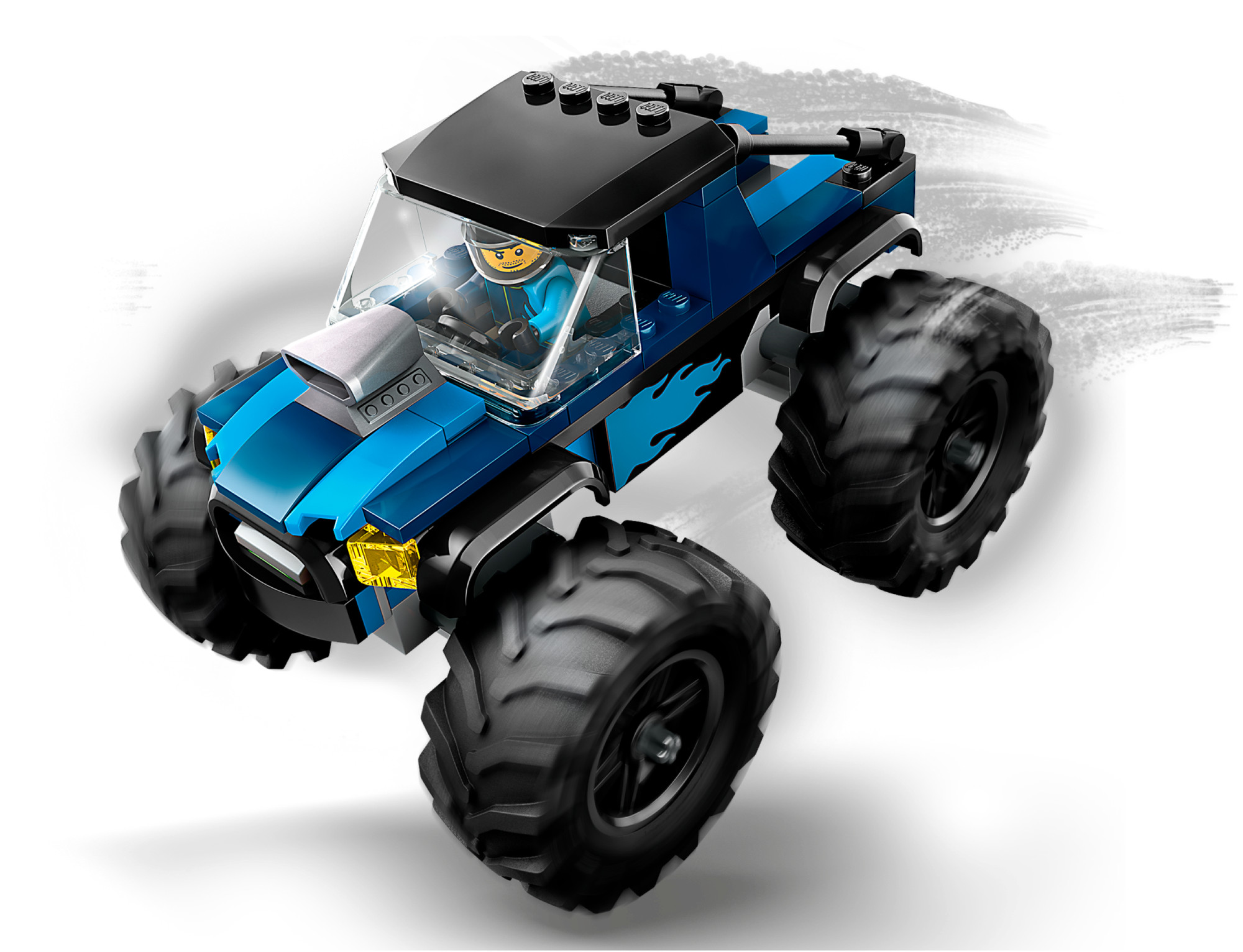 Конструктор LEGO City: 60402, Blue Monster Truck, 148 деталей, 5+