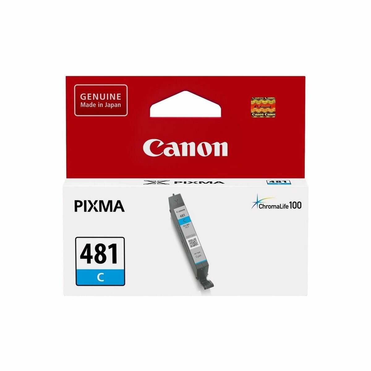 Картридж оригинальный Canon CLI-481C (250 страниц) голубой (2098C001)