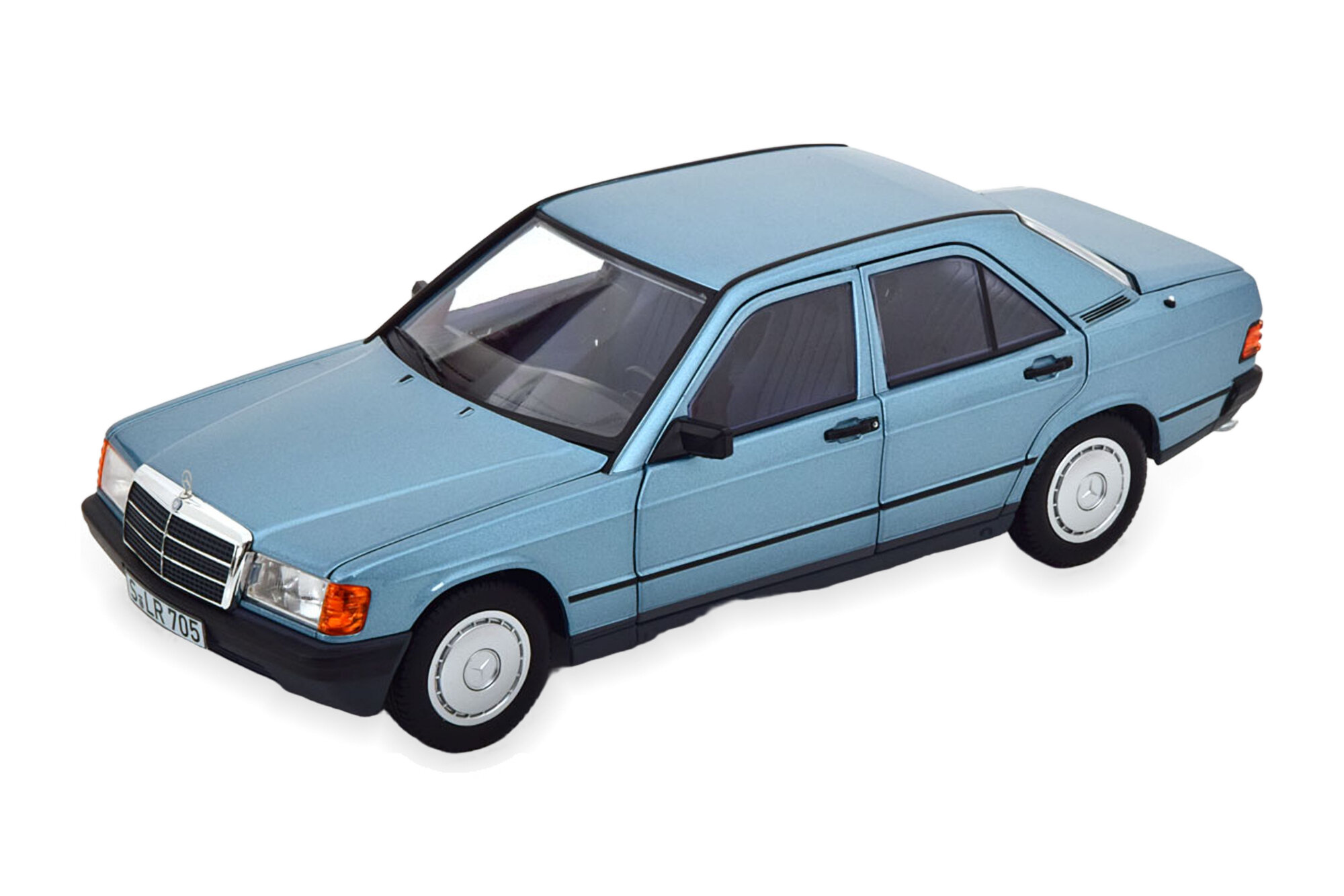 Модель коллекционная NOREV MERCEDES-190E W201 1984 light blue-metallic / мерседес ц-класс светло-синий