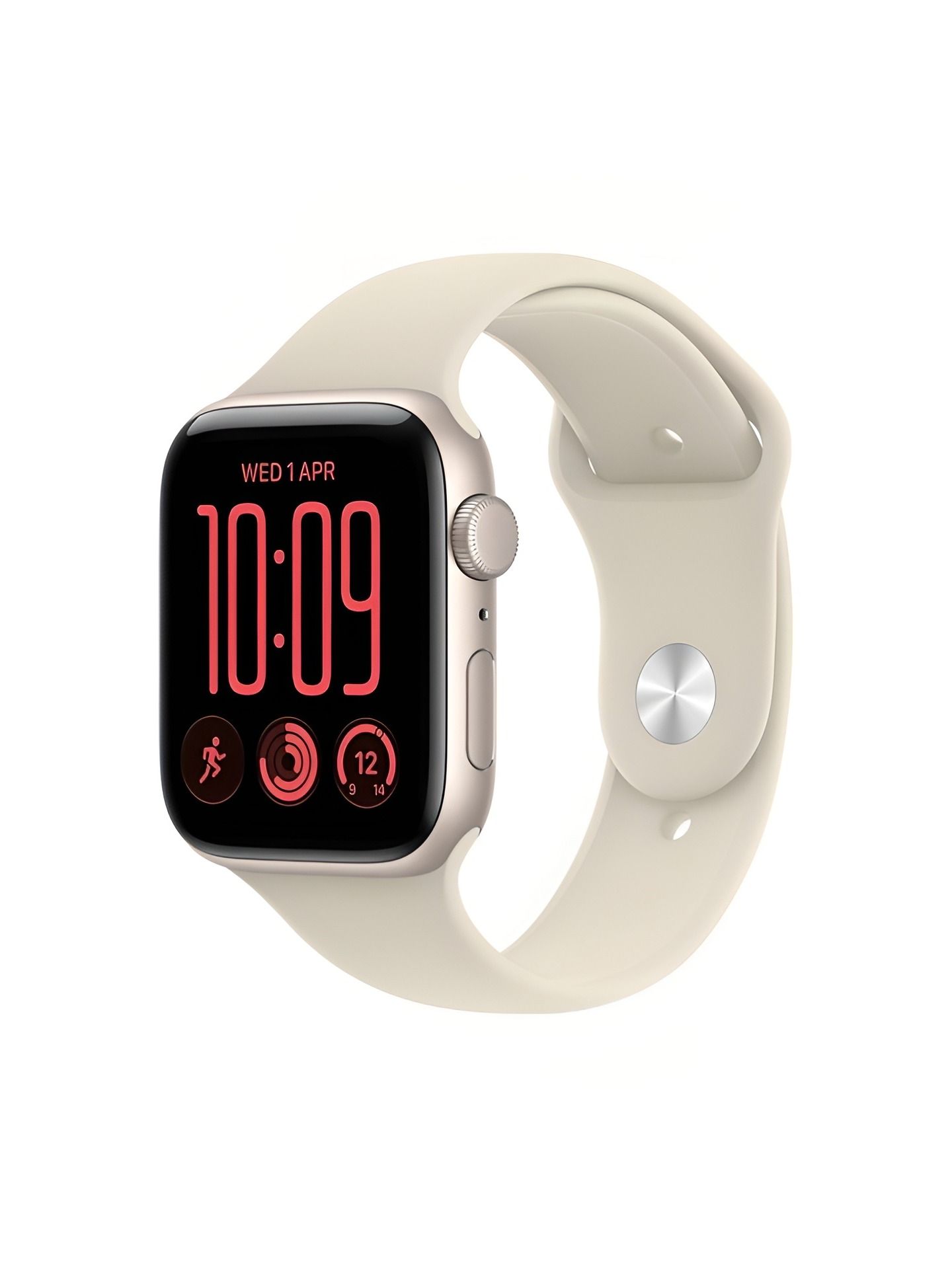 Умные часы Apple Watch SE3 GPS 44mm Starlight Aluminium Case with Sand Sport Band - M/L (MJL54)