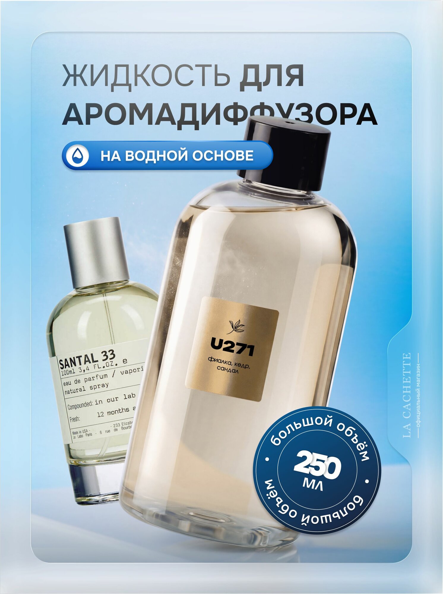 Жидкость для ультразвукового ароматизатора Santal 33 U271 250мл