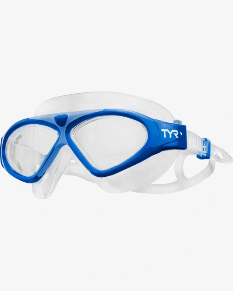 Маска для плавания подростоковая TYR Junior Magna Swim Mask 420 Голубой (420 Голубой, O/S)