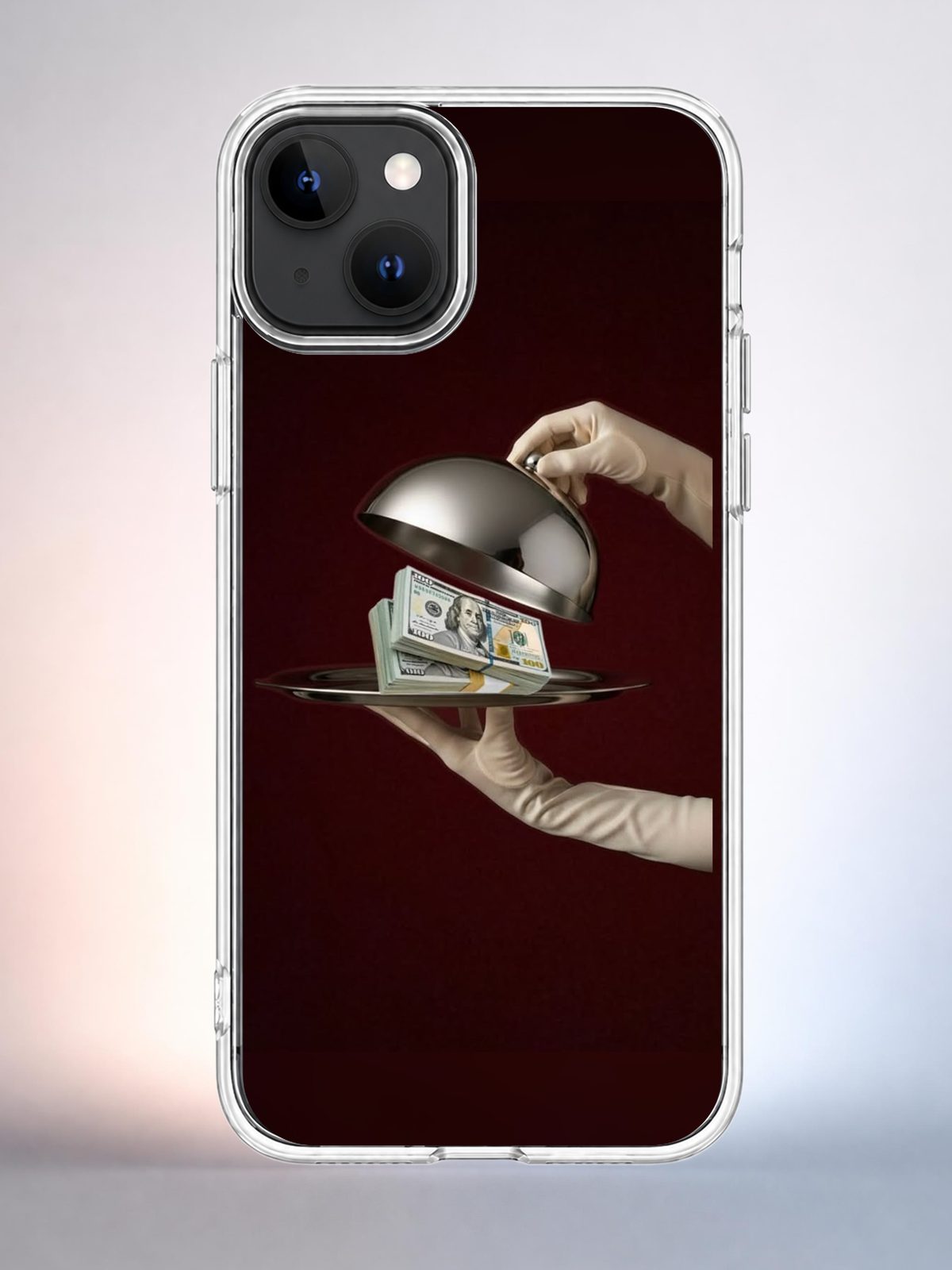 Чехол iphone 12 Деньги под Y2K Indie Sleaze