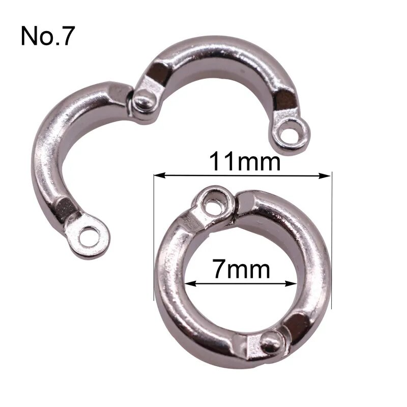 Кольца для лап попугая TUBEBEANS из нержавеющей стали, 5 шт. Inside Diameter 7mm