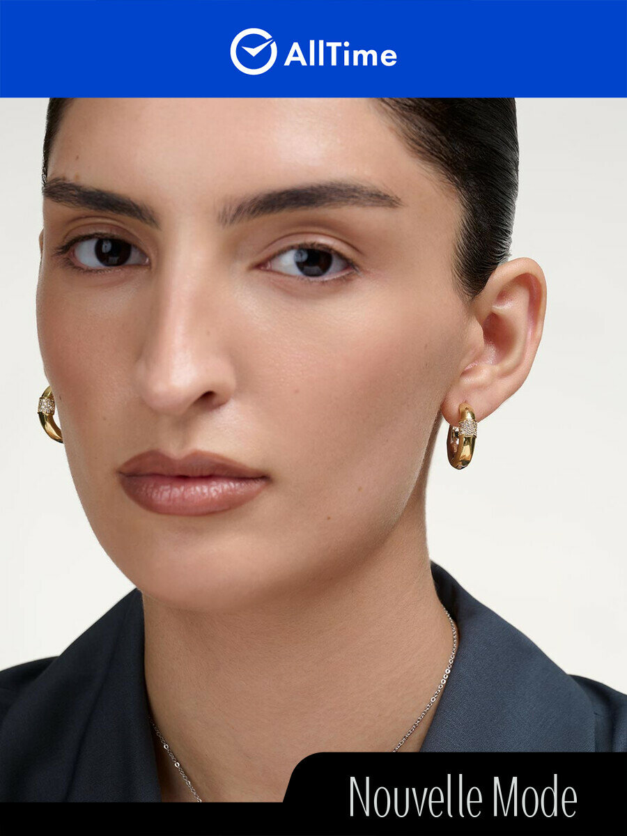 Серьги конго Nouvelle mode, фианит