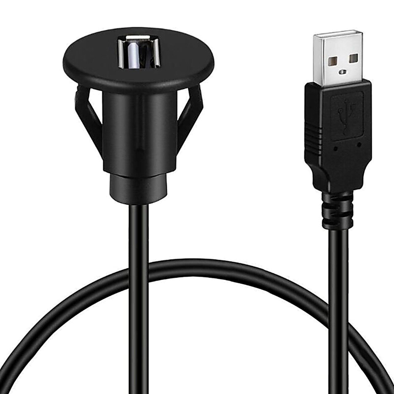 Автомобильный USB-кабель, водонепроницаемый разъем USB 2,0, автомобильная приборная панель, панель для скрытого