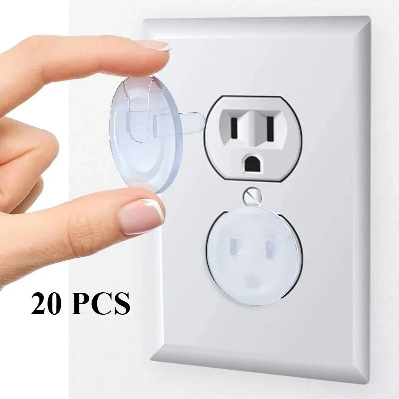Прозрачные защитные заглушки для розеток 1-20 шт C38- 20pcs