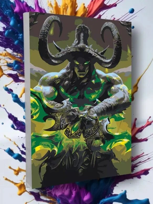 Картина по номерам Иллидан World of Warcraft Варкрафт 40х50