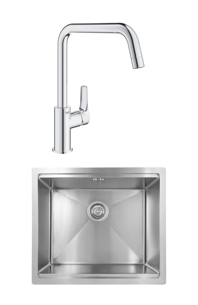 Комплект Мойка Kaiser KSM-5548 / Смеситель Grohe Eurosmart