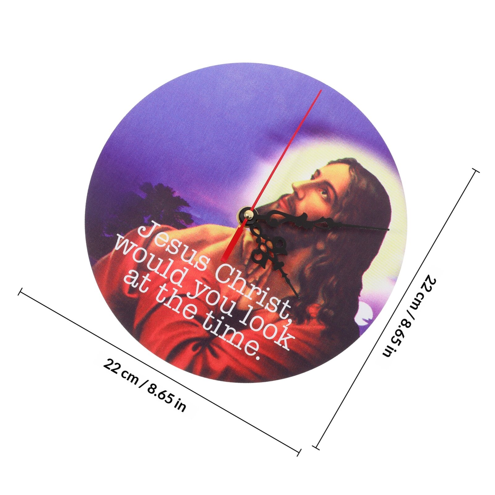 Настенный Часовой Jesus Wall Clock Винтажные Настенные Часы 20x20x3.00Cm