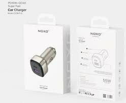 Быстрая автомобильная зарядка NOXO Car Charger, USB Type-C, 55 Вт