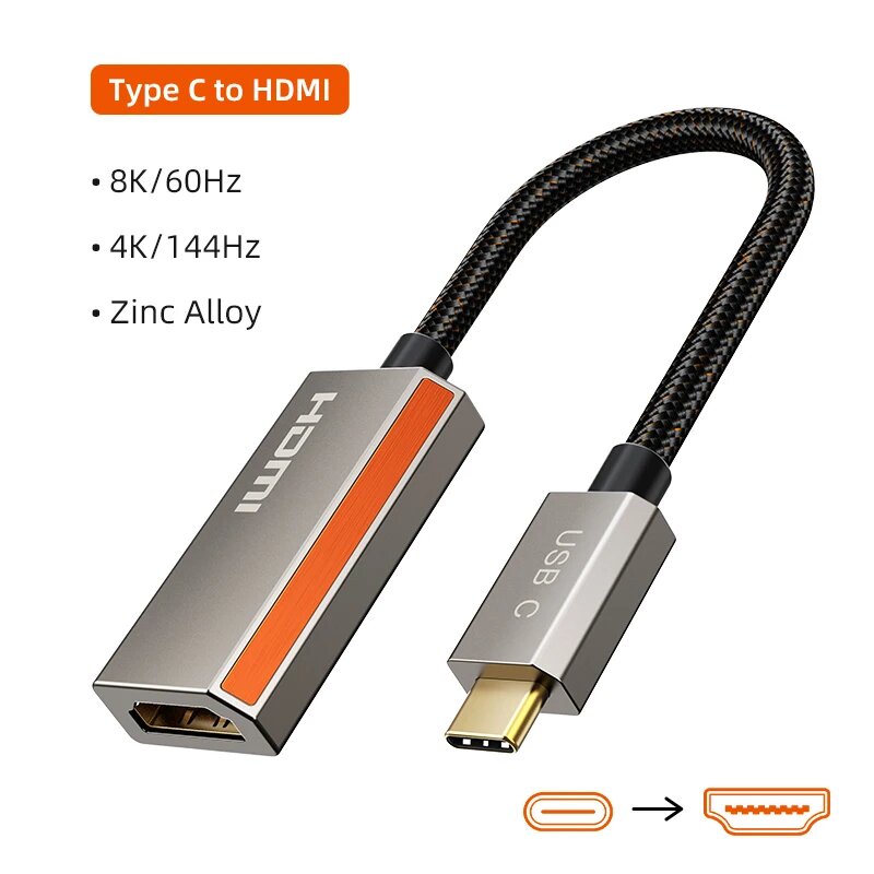CABLETIME Адаптер USB C к HDMI 8K