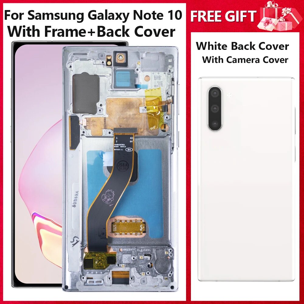 Дисплей в сборе Samsung Galaxy Note 10, Silvery Kit