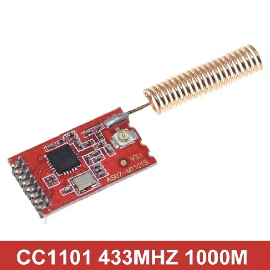 Модуль беспроводного приемопередатчика HTORBGA CC1101 Красный, CC1101 433MHZ