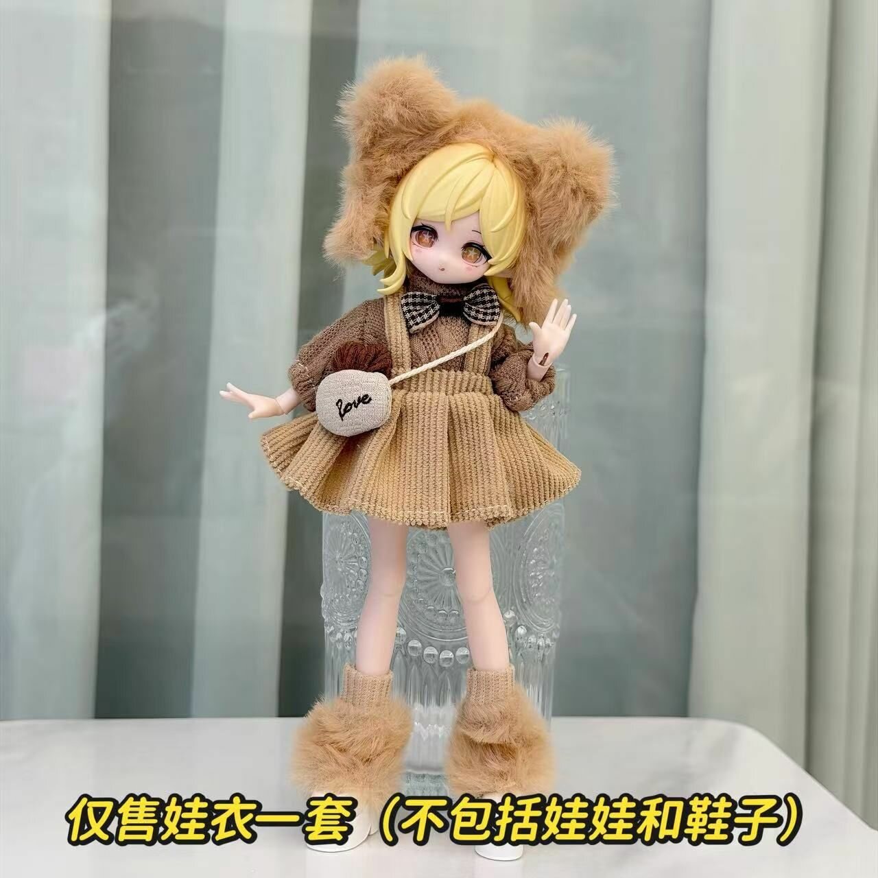 Одежда для кукол BJD OB11, платье горничной, весна-лето, для 1/8 и 1/12 кукол, тело Аси, 11 17 см