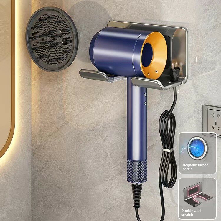 Стеллаж для хранения фена Laifen Dyson, стойка для ванной комнаты без перфоратора, кронштейн для фена, стойка для