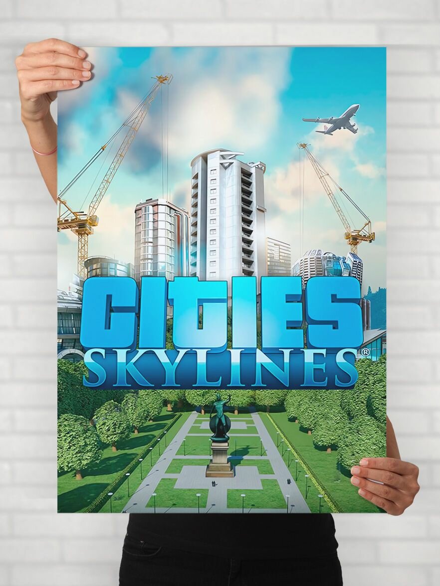 Плакат на стену для интерьера Сити Скайлайн (Cities Skylines 7) - Постер по игре формата A1 (61x84 см)