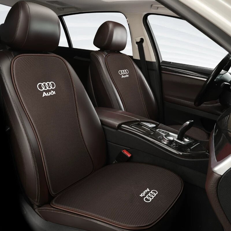 Audi A4L A6L Q2L A3 Q3 Q5L 4-шт. дышащие силиконовые чехлы для передних сидений, мокко коричневый
