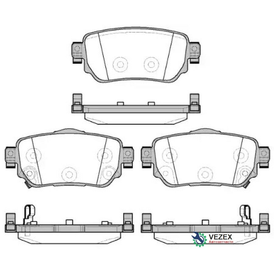 REMSA 158202 1582 02 колодки дисковые задние!\ Nissan Qashqai 1.2-1.6i/DCi 14>