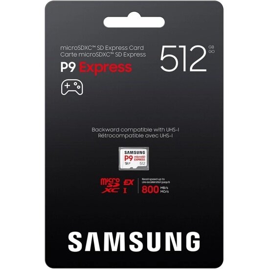 Карта памяти Samsung P9 Express microSDXC 512Gb UHS-I U3 A1 for Nintendo Switch 2