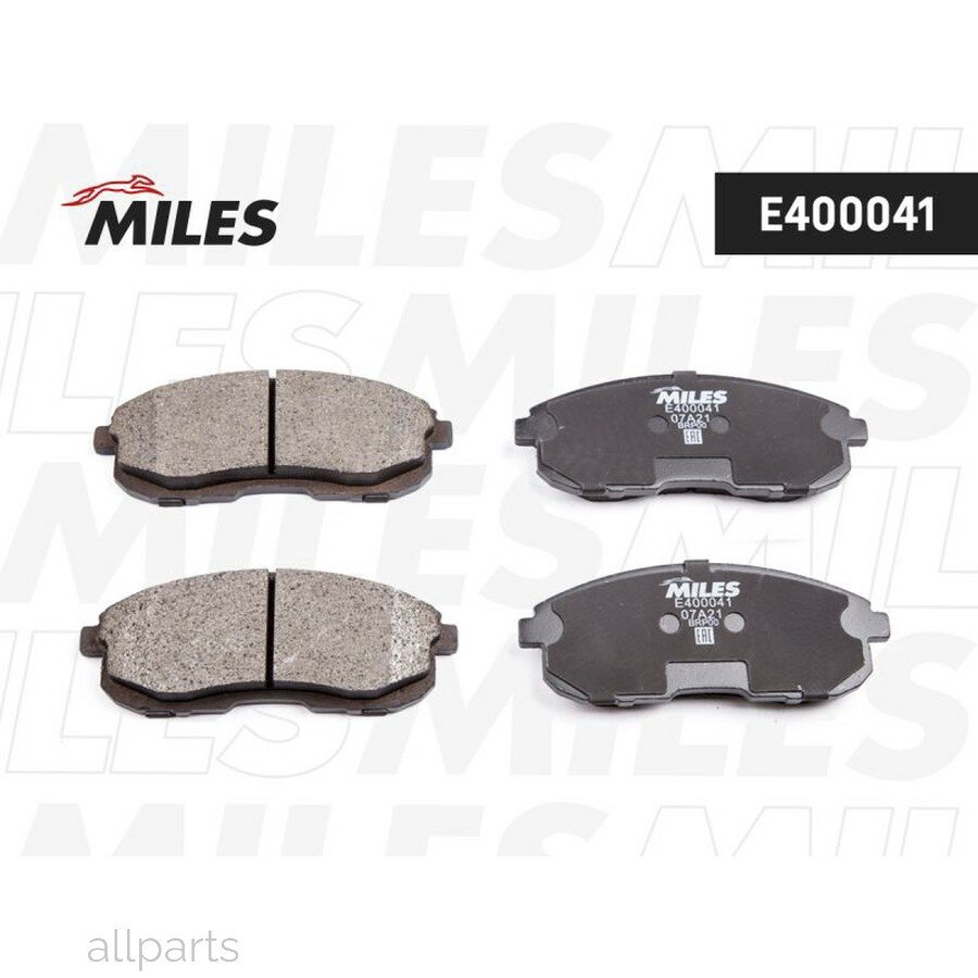 MILES E400041 Колодки тормозные NISSAN JUKE/MAXIMA/TEANA/TIIDA/SUZUKI SX4 перед. б/инд. износа