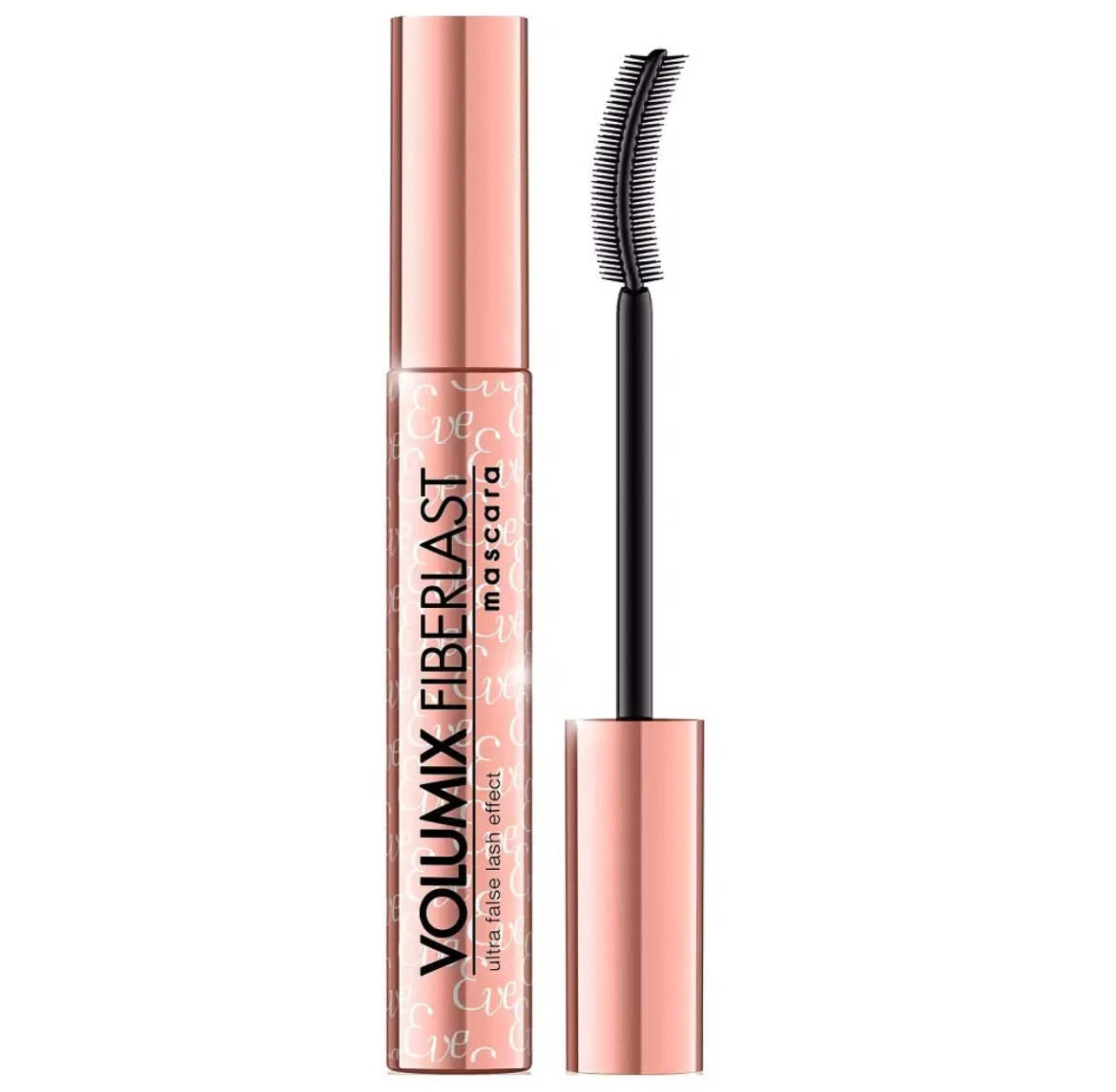 Тушь Eveline Cosmetics Volumix Fiberlast, для всех типов кожи, черная, изгиб