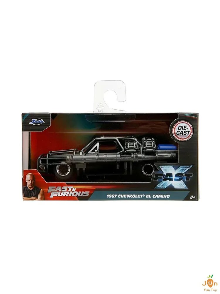 Jada Fast & Furious Fast X 1967 Chevy El Camino / Игрушечный автомобиль Шевроле El Камино 1967 года выпуска из серии Форсаж предназначенный для детей в возрасте от 8 лет