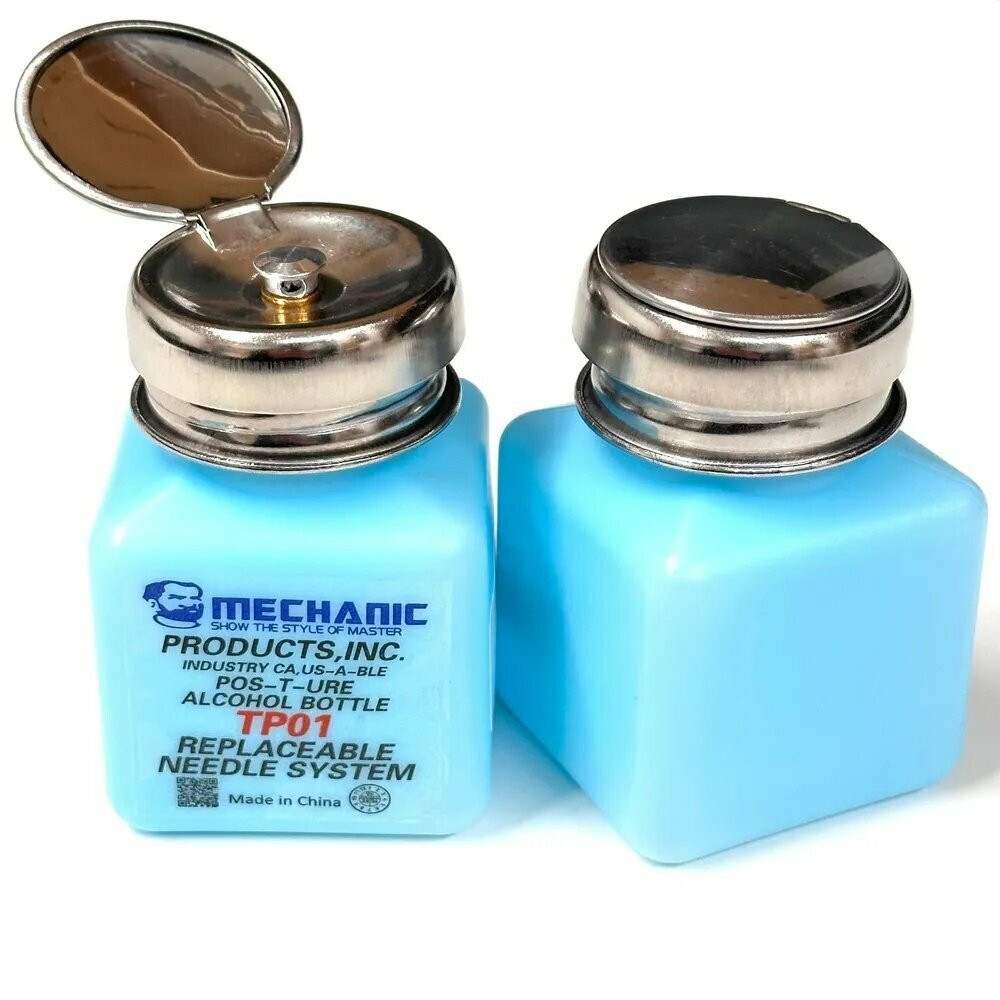 Емкость для жидкостей 100 мл, с дозатором (Mechanic TP01) Аксессуар для пайки