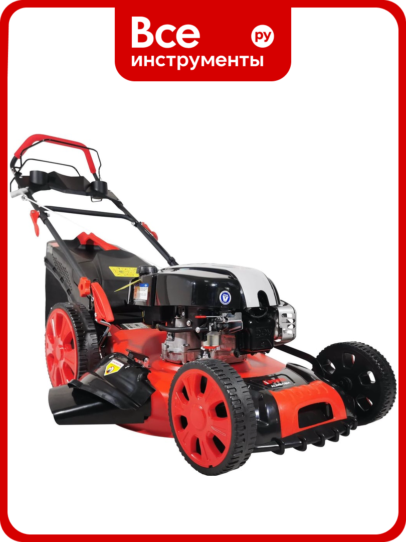 Бензиновая газонокосилка A-iPower ALM51SH 41105, кошения, стальной корпус, самоходная, четырехтактный двигатель
