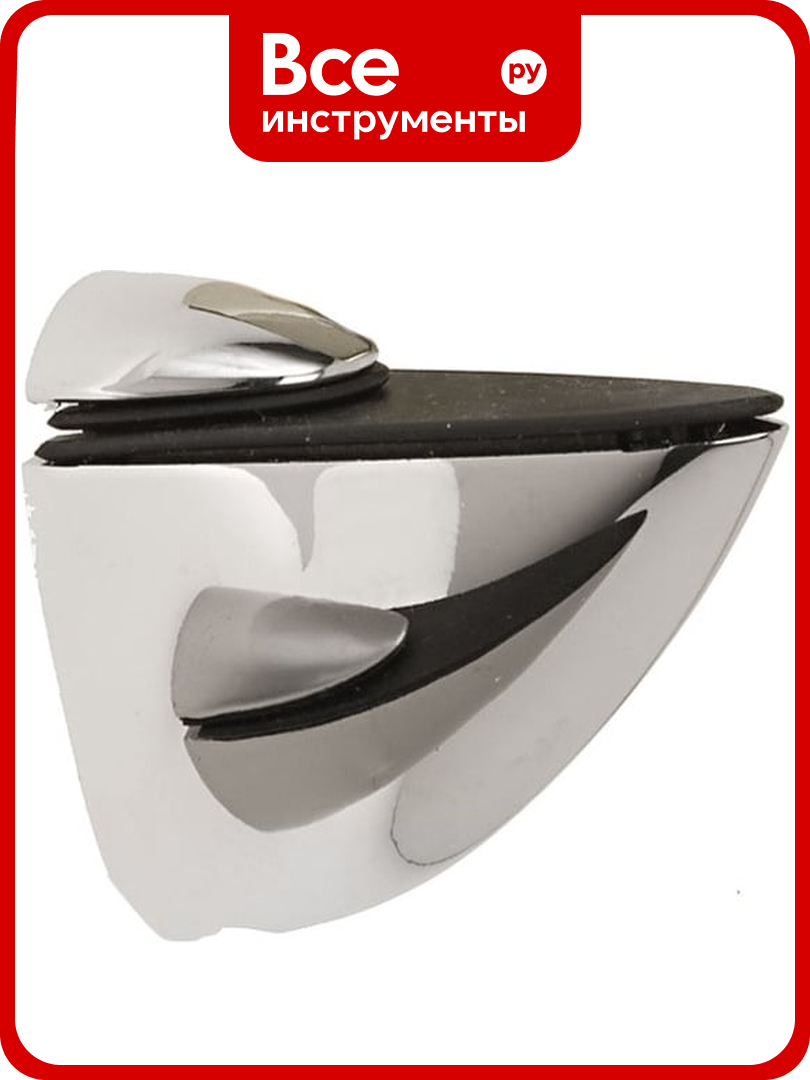 Полкодержатель Локри пеликан хром 8905 XL CHROME, пластиковая, лопаточная система, повышенная прочность