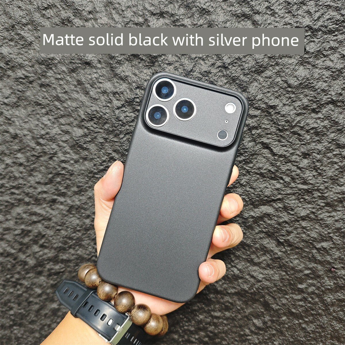 Чехол для iPhone Air из матового сплошного черного ПП, ультратонкий, не желтеет и охлаждает