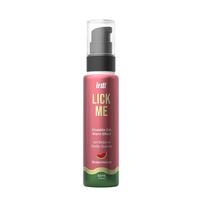 Массажный гель INTT"LICK ME"со вкусом арбуза и разогревающим эффектом, 50 мл