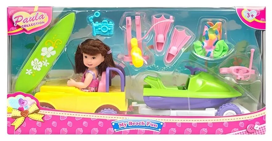 Игровой набор Paula "Едем на море" брюнетка MC23051, для девочек