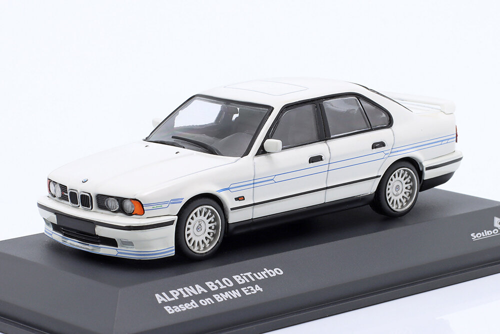 Модель коллекционная SOLIDO Bmw E34 alpina B10 biturbo saloon white