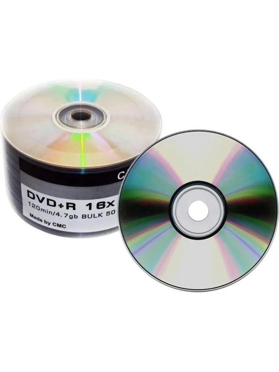 Накопители для данных CMC DVD+R 4,7 ГБ 16x 50 шт.