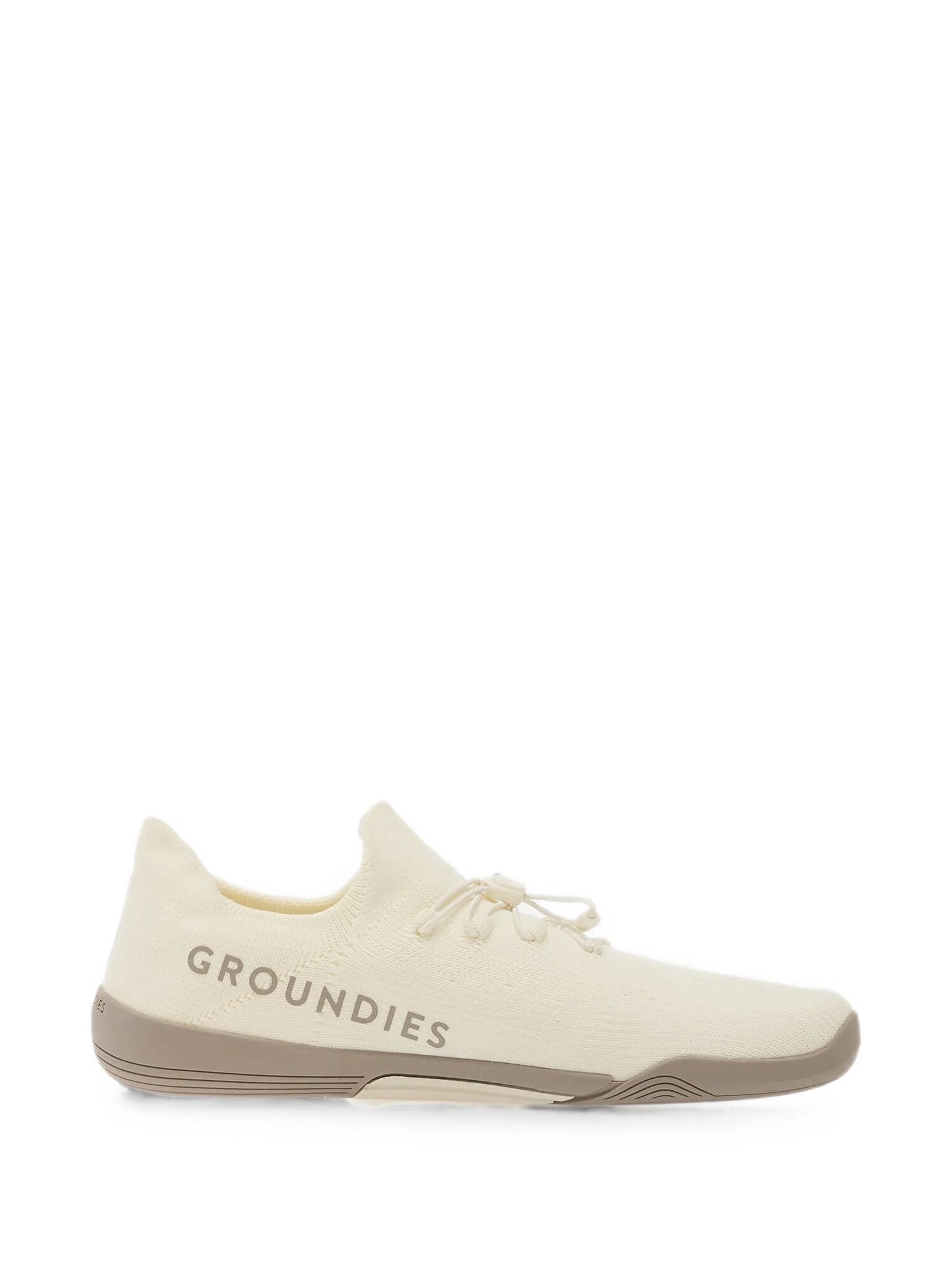Кроссовки grounds Logo-print sneakers, размер 42, бежевый/белый