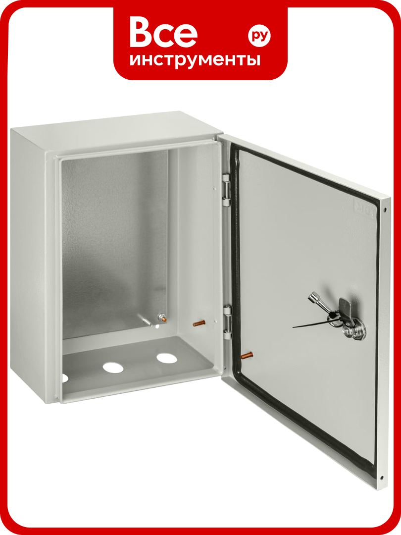 Щит с монтажной панелью TDM ELECTRIC ЩМП-1-1 IP66 SQ0905-0077, серый, навесное крепление, съёмная монтажная рама