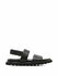Босоножки Alberto Gozzi Touch-strap ridged-sole sandals, размер 41, black/black