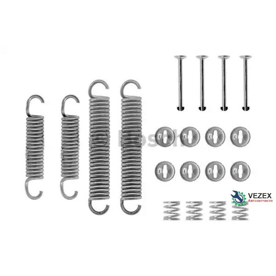 BOSCH 1987475191 Комплект монтажный барабанных тормозных колодок